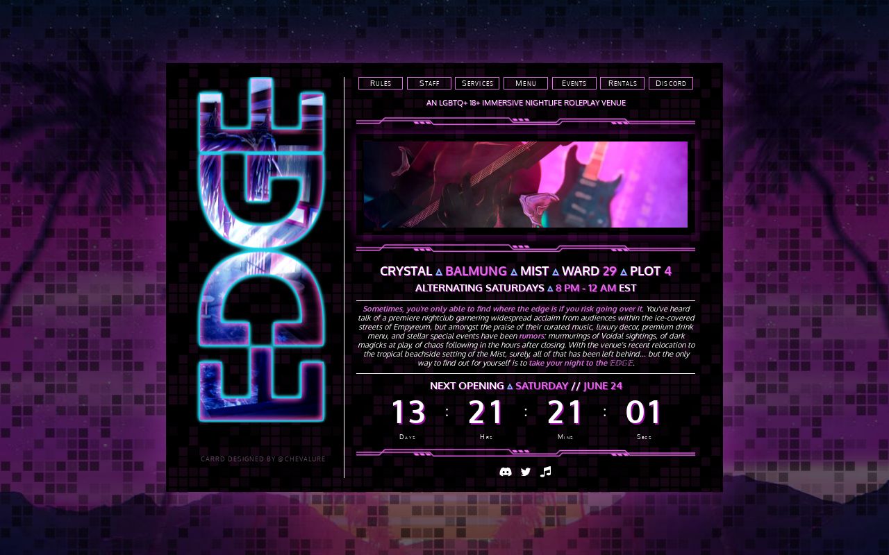 𝔼𝔻𝔾𝔼 Nightclub & Lounge || Immersive Nightlife RP